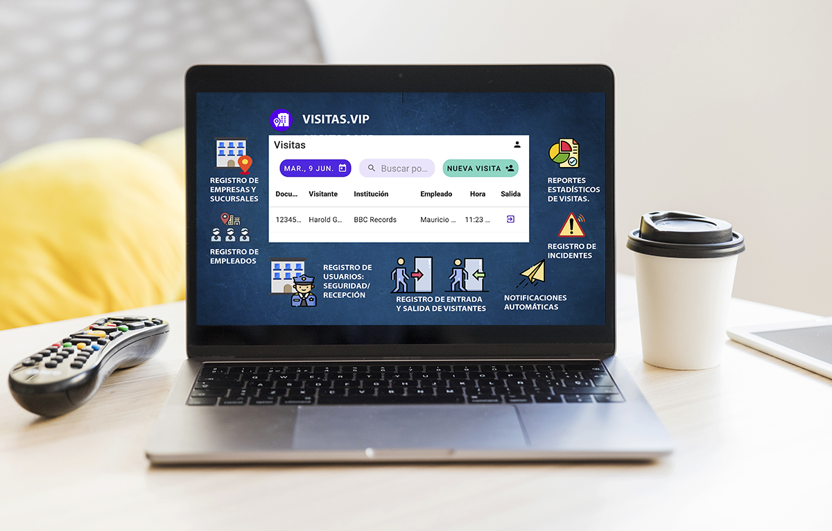 Visitas VIP – Registro de visitas a Empresas o Instituciones.